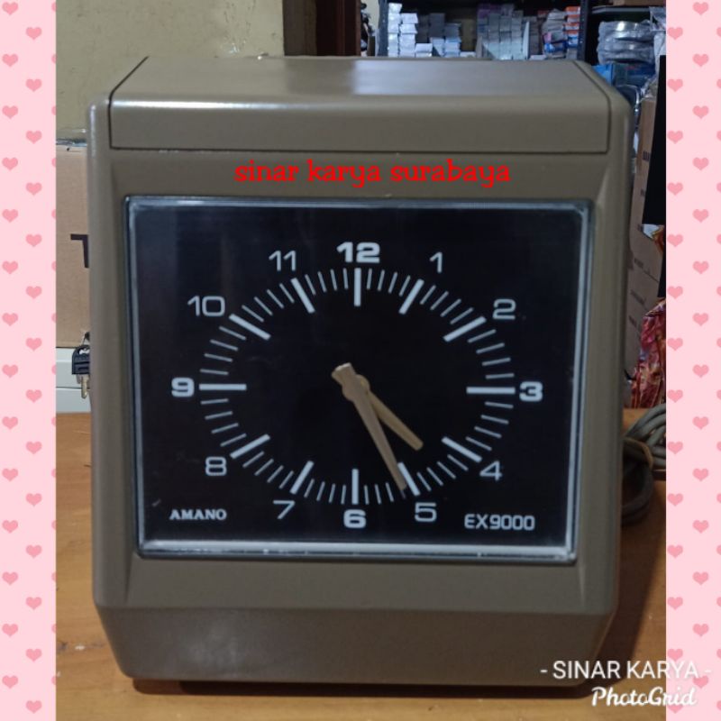 Jual Mesin Absensi AMANO EX9000 EX 9300 Ceklok digital pakai kartu Time ...