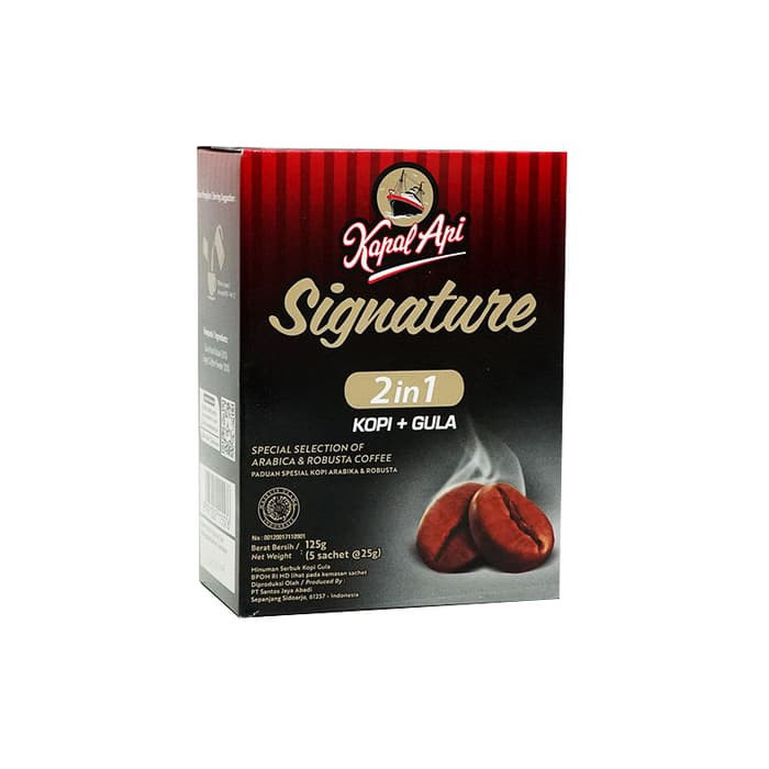 Jual KAPAL API SIGNATURE 125G (5X25G) | Shopee Indonesia