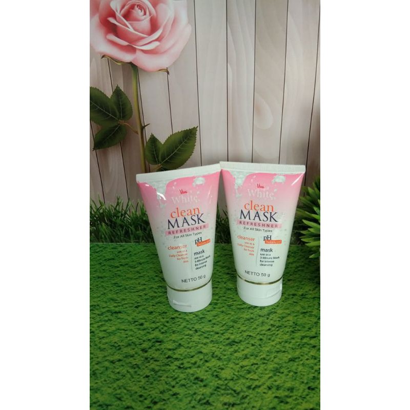 Jual Viva White Clean & Mask (pink) | Shopee Indonesia