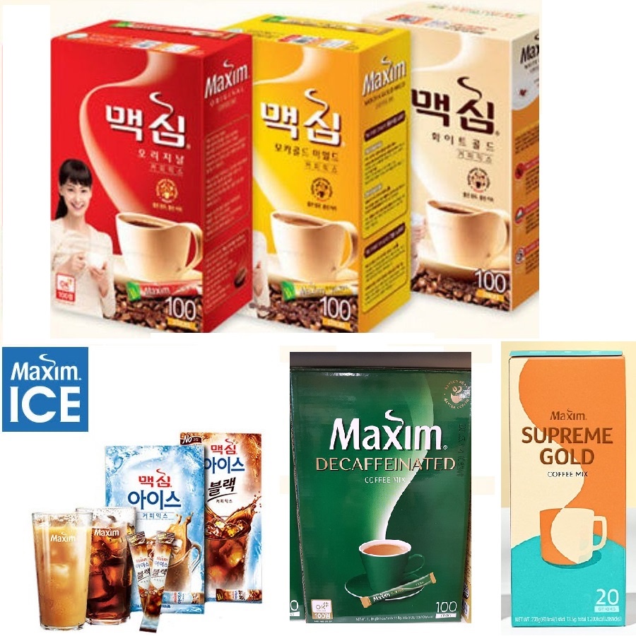 Jual Maxim Korea Coffee Mocha Gold / Original / White Gold / ICED Black ...
