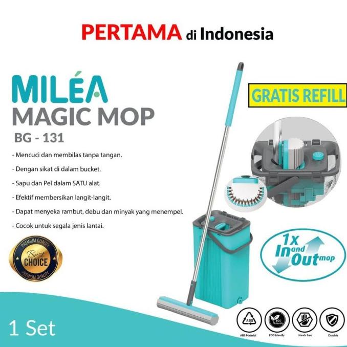 Jual MILEA MAGIC MOP SET BG-131 // ALAT PEL LANTAI Murah Dan Original ...