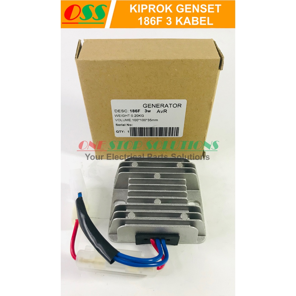 Jual AVR GENERATOR 186F KIPROK AVR GENSET INFINITE GENSET KECIL 3 KABEL ...