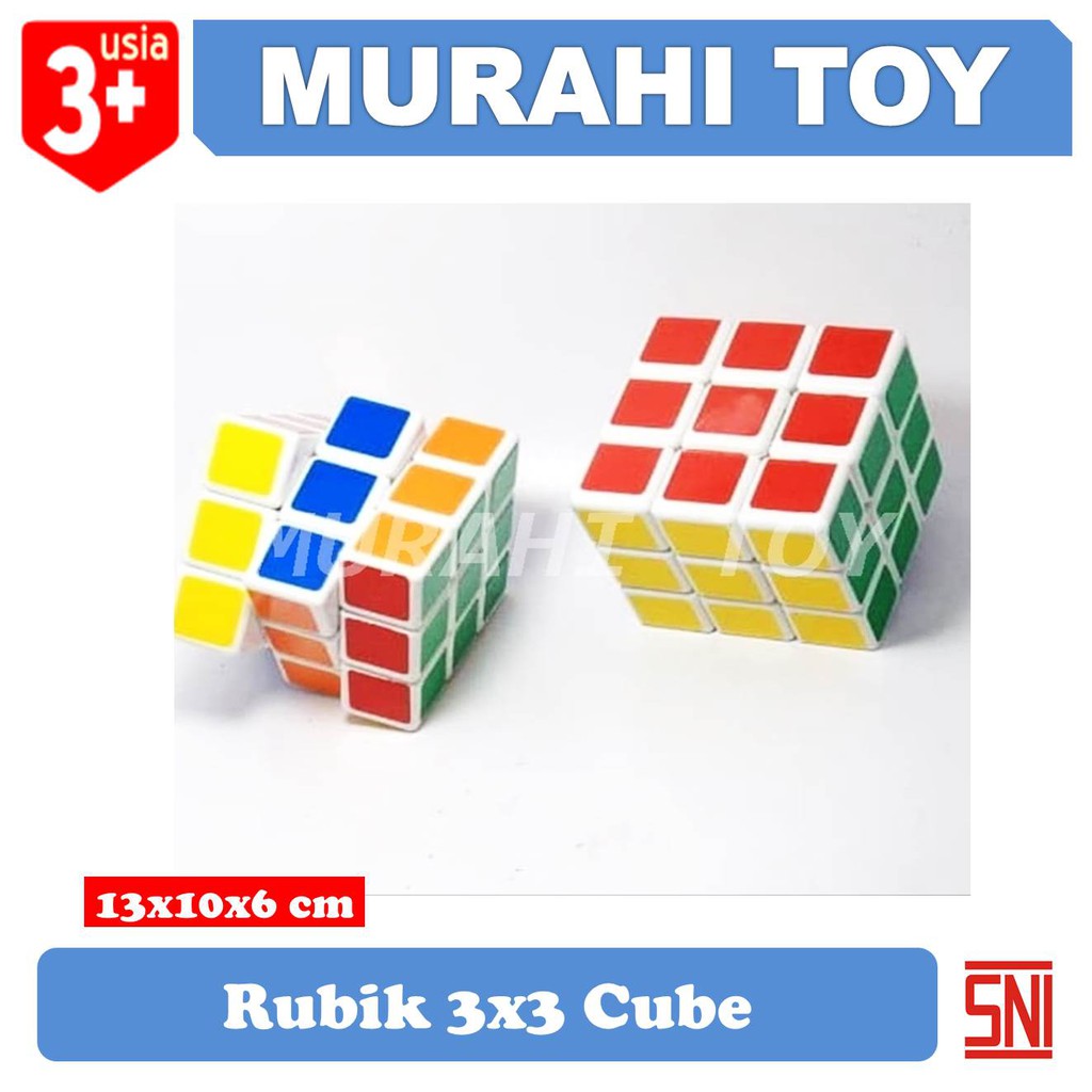 Jual mainan edukasi puzzle rubic 3x3 cube rubiks 5500-4 Am1206 | Shopee Indonesia