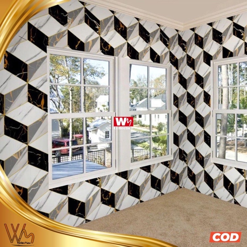 Jual Wallpaper Dinding Motif Kayu Coklat Merah Hitam Abu Cream Putih