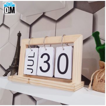 Jual Kalender Abadi Everlasting Calendar Kalender Kayu meja Unik ...
