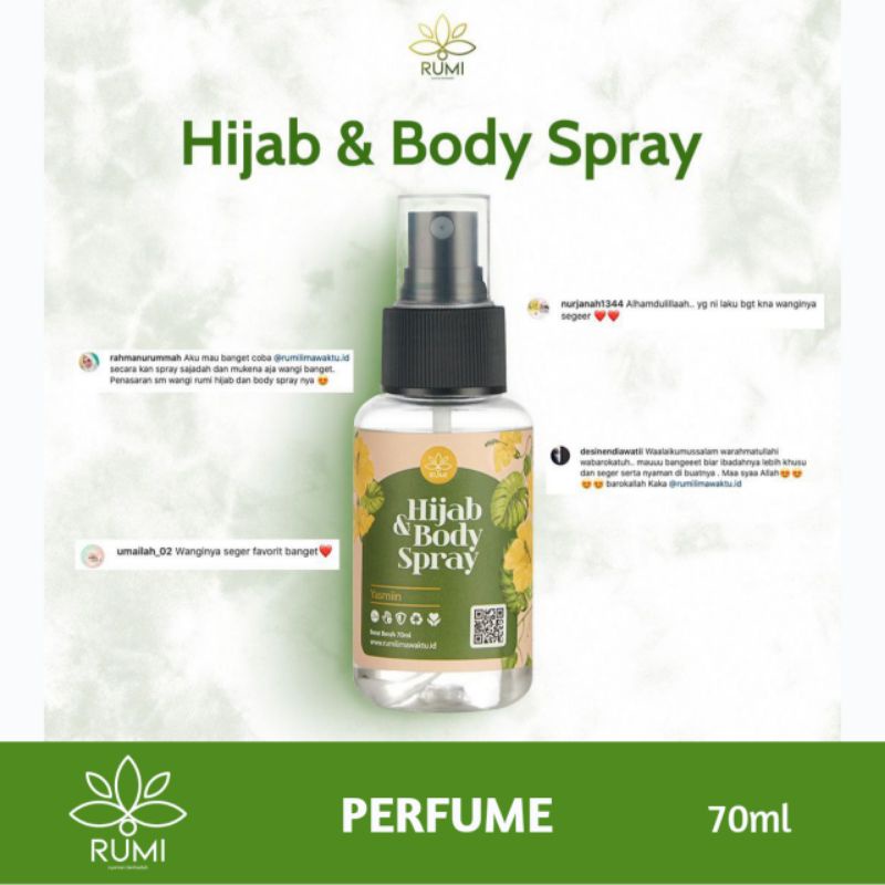 Jual Parfum Halal Body Spray dan Hijab Rumi Lima Waktu | Shopee Indonesia
