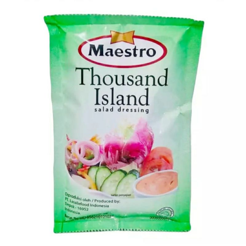 Jual Maestro Thousand Island Salad Dressing Sachet 100gr | Shopee Indonesia