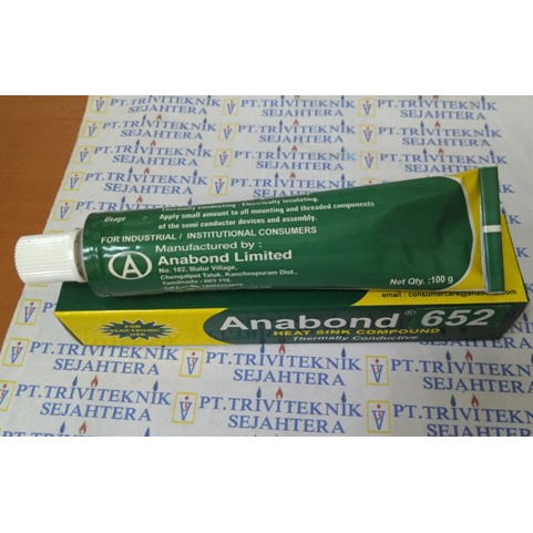 Jual thermal grease paste heat sink compound,anabond 652 pelumas ...
