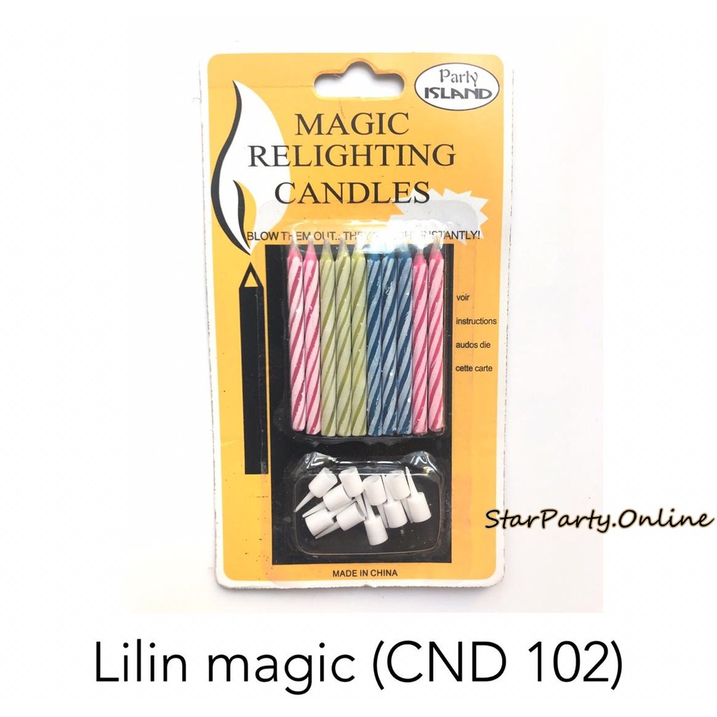 Jual Lilin Magic (Harga per pak isi 10pcs)/Lilin Ajaib /Magic Candle ...