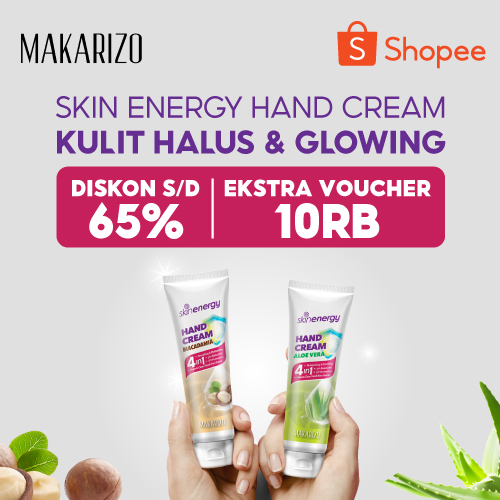 Makarizo: Skin Energy Hand Cream Diskon S/D 65% | 6-10 Feb