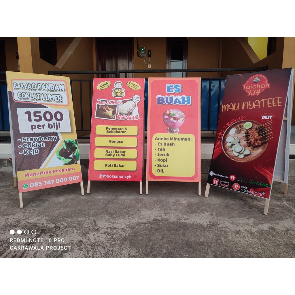 Jual STAND BANNER KAYU UKURAN 50 X 110 CM - STANDING BANNER KAYU ...