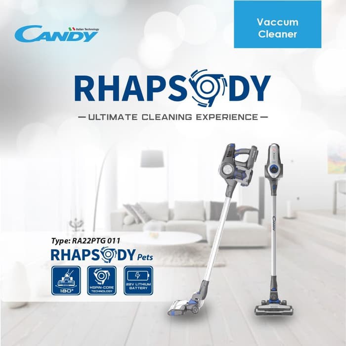 Jual Vacuum Cleaner Candy Tipe Rhapsody Wireless Rechargeable | Shopee ...
