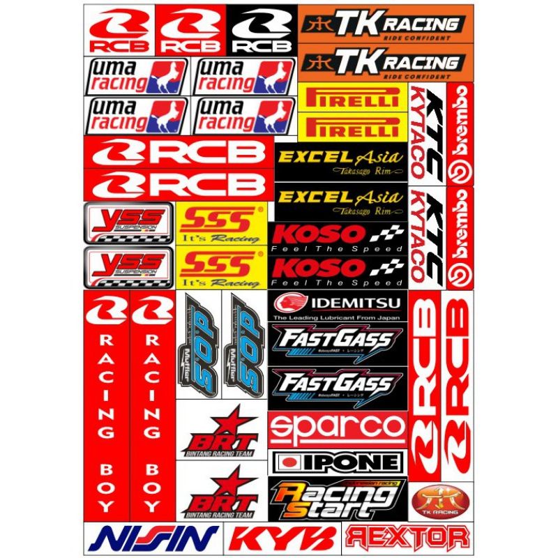 Jual STICKER PACK SPONSOR Motor murah | Shopee Indonesia