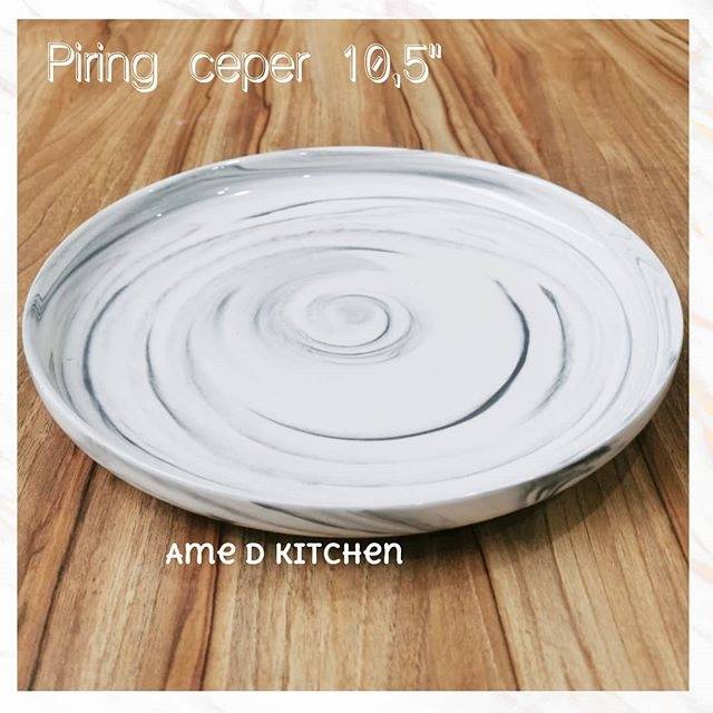 Jual Piring ceper marble 10.5" | Shopee Indonesia