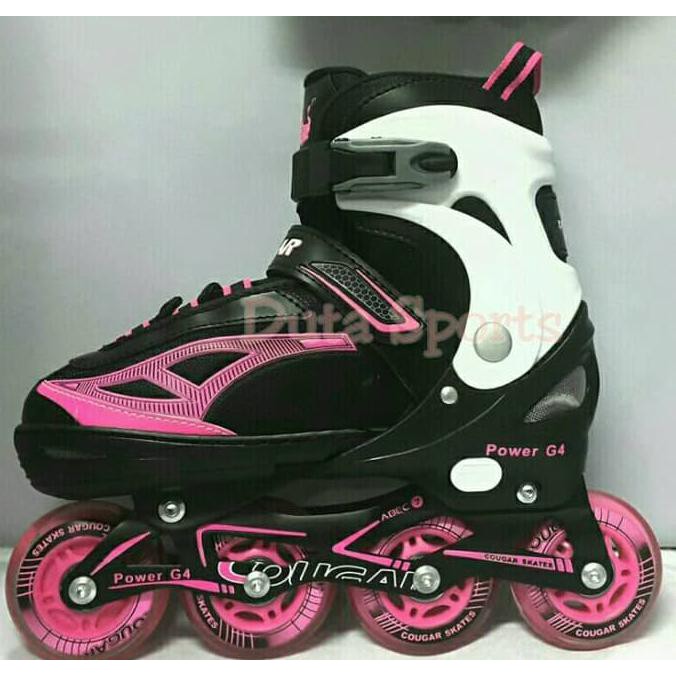 Jual Sepatu Roda Cougar G4 ( Pink/Black ) | Shopee Indonesia