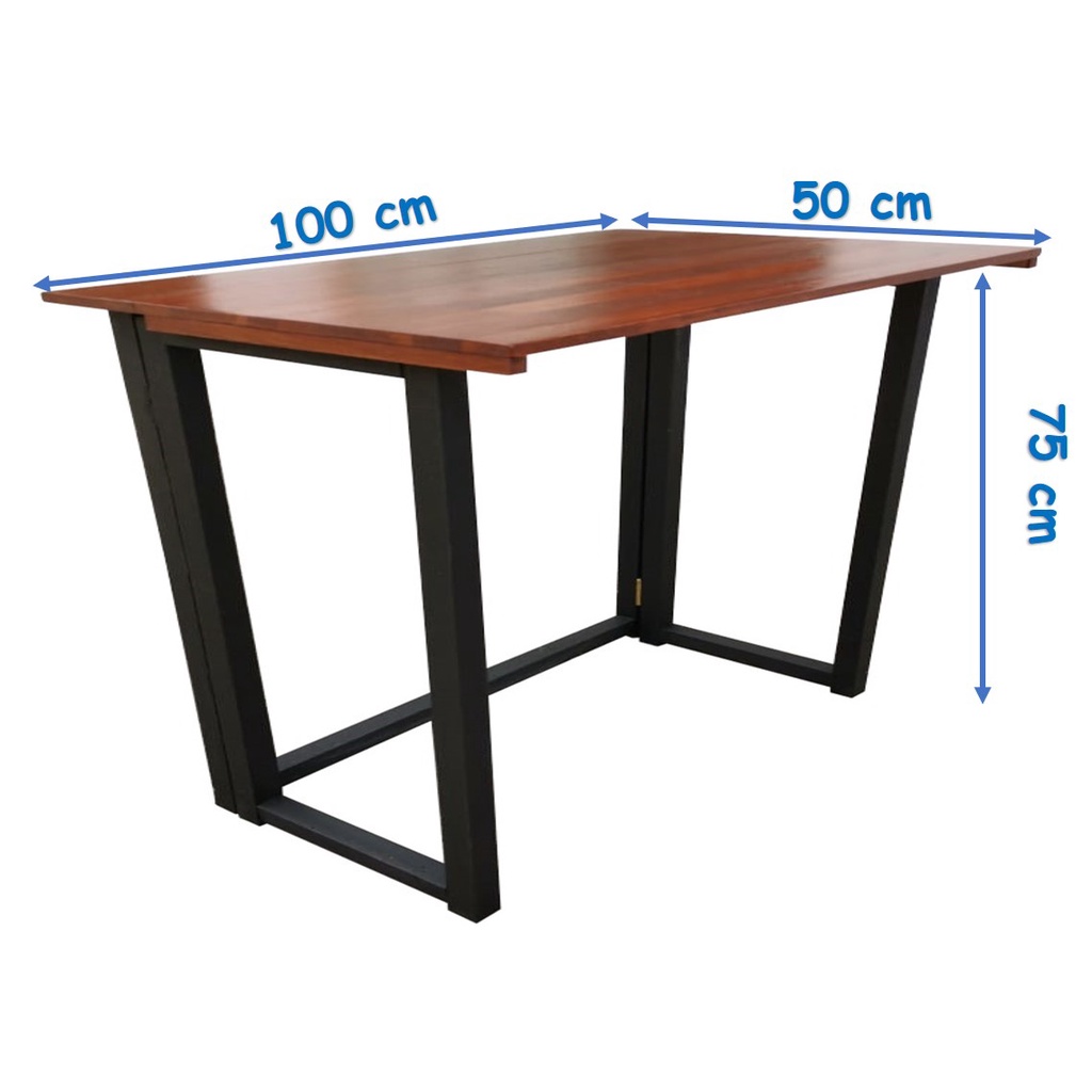 Jual Meja lipat 100x50 tinggi 50/60/70/75/80/85/90/100 cm - Full Kayu Solid | Shopee Indonesia
