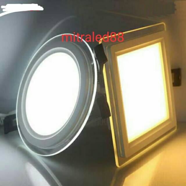 Jual Lampu Led Panel kaca 12w/12watt downlight panel light kaca inbow ...