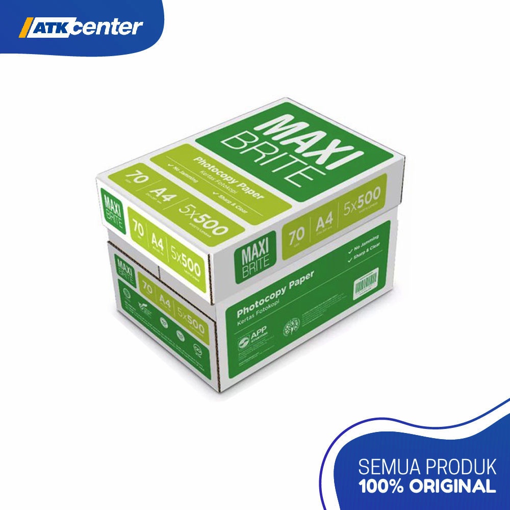 Jual Multipurpose paper / kertas HVS A4 MAXI BRITE 70 gr (1 rim ...