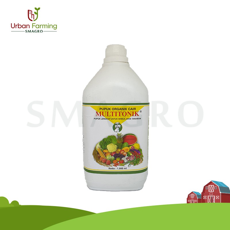 Jual Pupuk Organik Cair MULTITONIK 1 Liter Untuk Sayuran Buah Bunga ...
