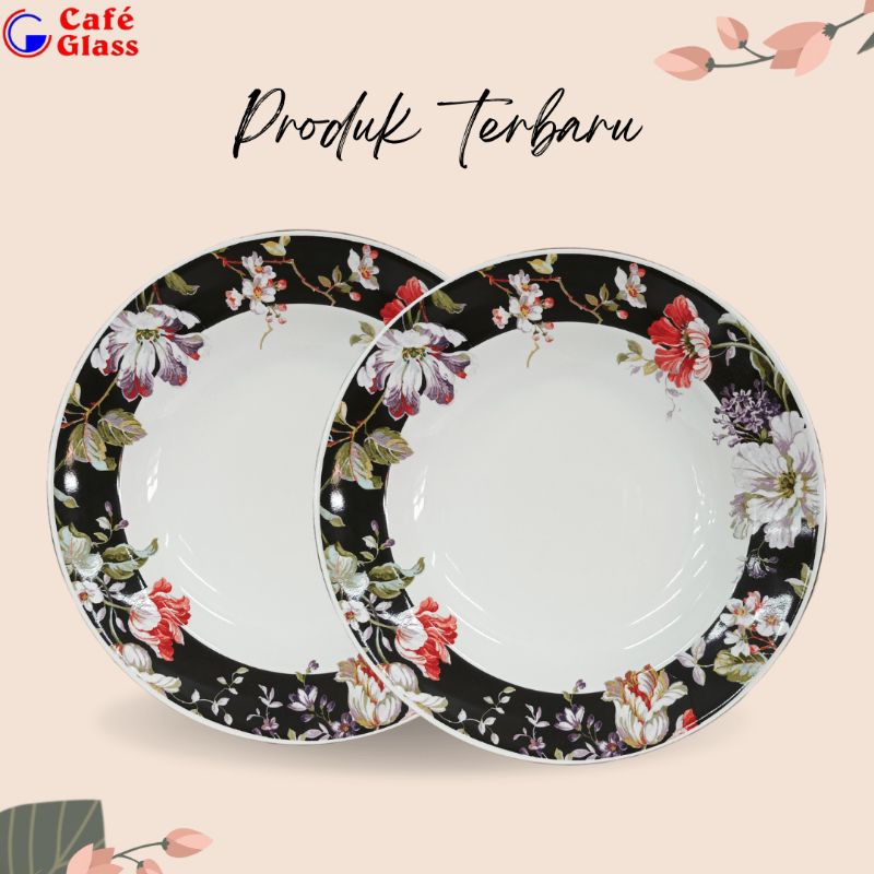 Jual Piring Sango Flower Black / Soup Plate 01920 Gisela/Clalls ...