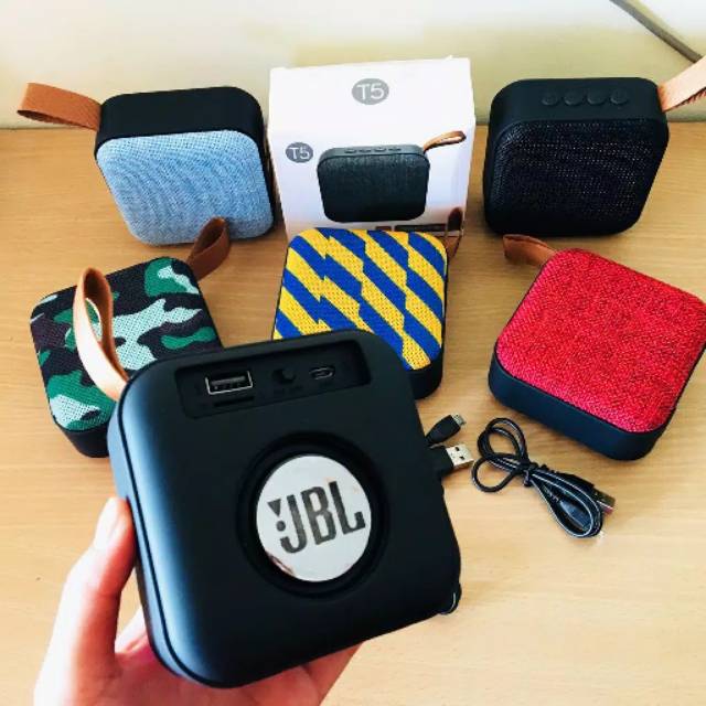 Jual Speaker JBL Bluetooth T5 Bass 100% + SUPPORT : FLASHDISK, MMC ...