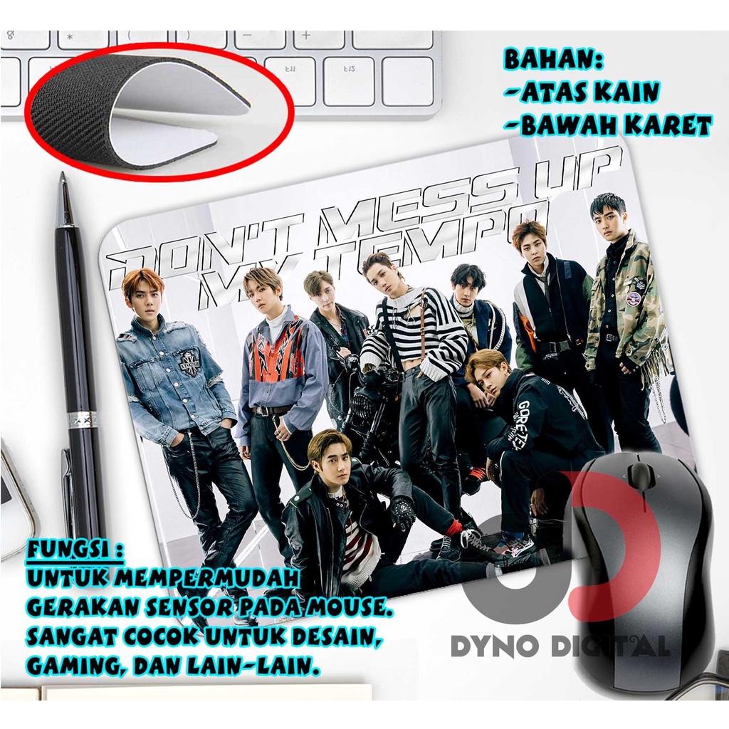 Jual Mouse pad ANTISLIP Custom All EXO KPOP BOY BAND Game Gaming ...
