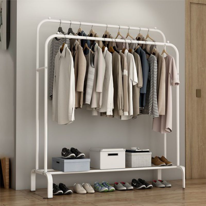 Jual big stand hanger dobel rak gawang jumbo full besi awet kokoh, bisa ...