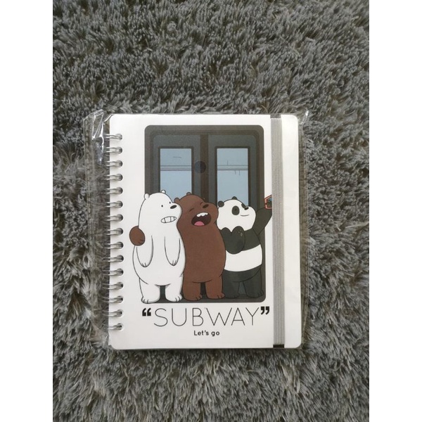 Jual Miniso Book We Bare Bears - Wirebound Book | Shopee Indonesia