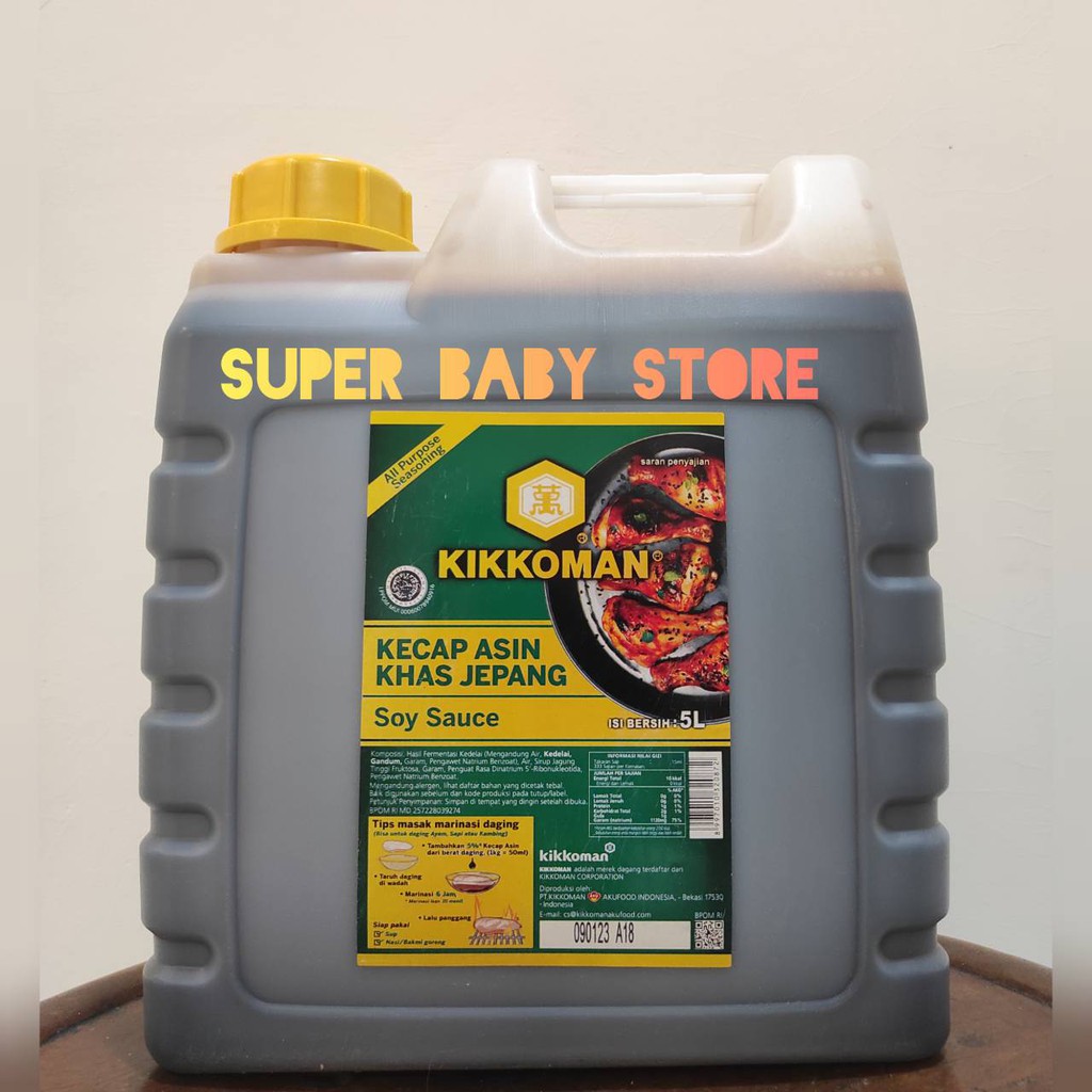 Jual Kikkoman Soy Sauce - Kecap Asian Khas Jepang 5 liter HALAL ...