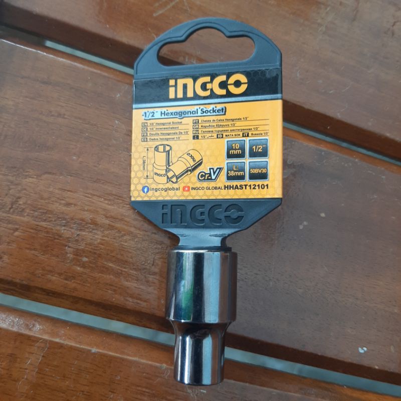 Jual Mata Socket Hexagonal 1/2 " Ingco Ukuran 10 mm | Shopee Indonesia