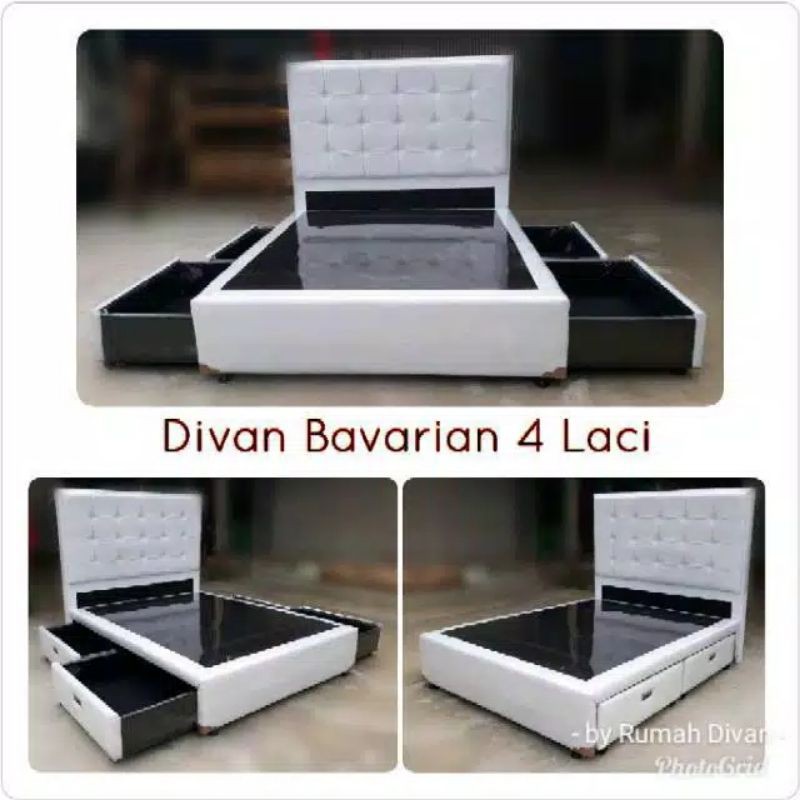 Jual divan laci 4 sandaran lurus dibikin full hitam smpi kebawa ...