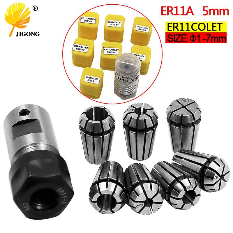 Jual FREE ONGKIR 7pcs High Carbon Steel ER11 Spring Collet 1mm 2mm 3mm ...
