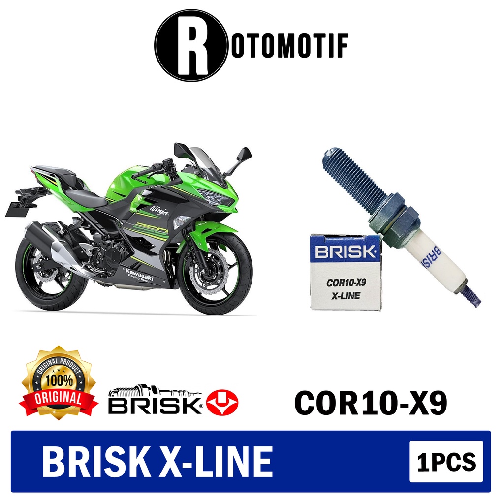 Jual Busi Motor New Ninja 250 Fi Brisk X line COR10-X9 Racing dan ...