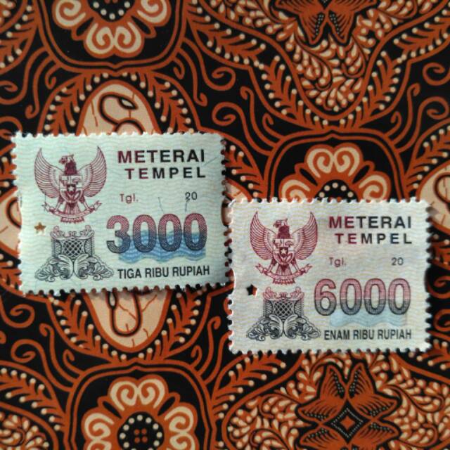 Jual Materai 3000 dan 6000 Rupiah Tahun 2003, 2004, 2005 Original ...