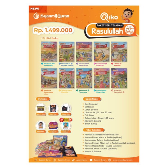Jual Paket Seri Teladan Rasulullah 10 jilid | Shopee Indonesia