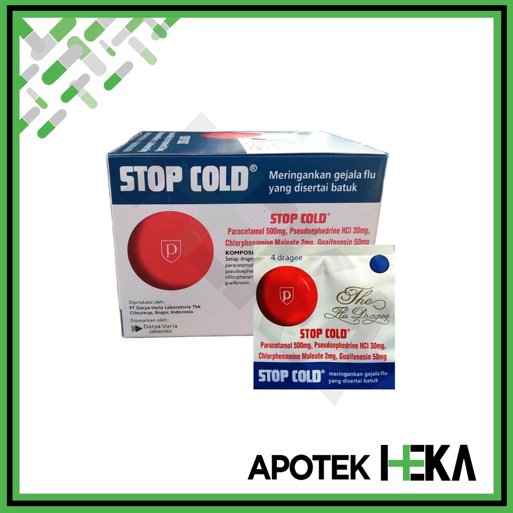 Jual Stop Cold Dragee Box isi 15x4 Tablet - Obat Flu | Shopee Indonesia