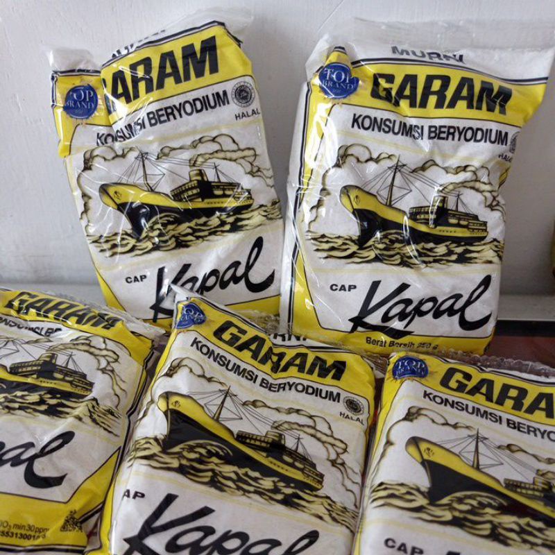 Jual garam cap kapal 250 gram | Shopee Indonesia