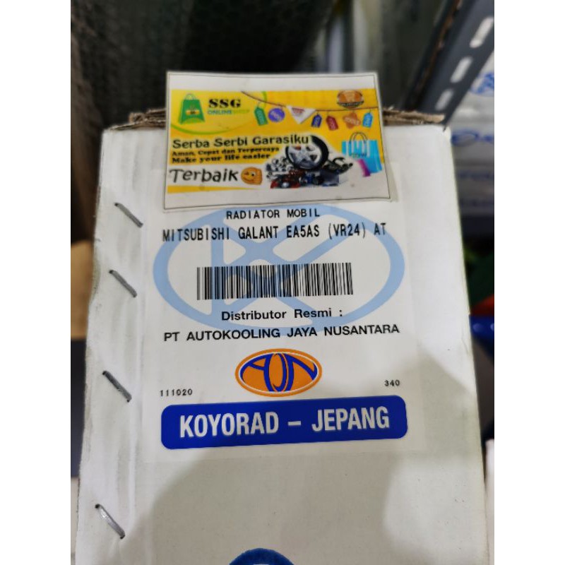 Jual Radiator mitsubishi galant hiu 2400cc V6 matic koyorad Japan 2ply ...