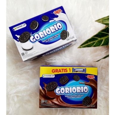 Jual Goriorio Biskuit Sandwich rasa Vanilla dan Cokelat 23gr x 10pcs ...