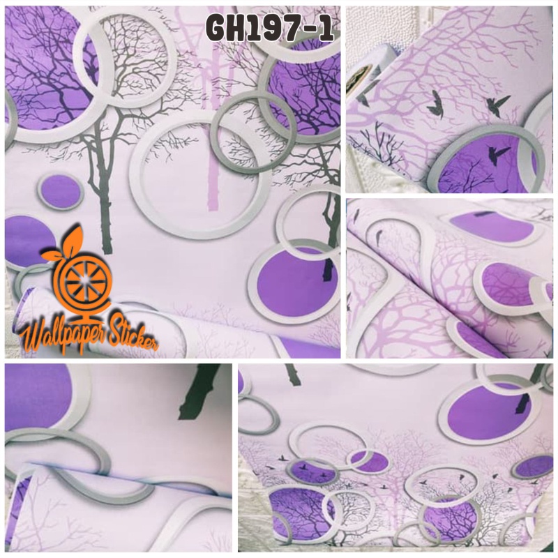 Jual Hoas Wallpaper Dinding Motif Ranting Bunga Stiker Dinding ...