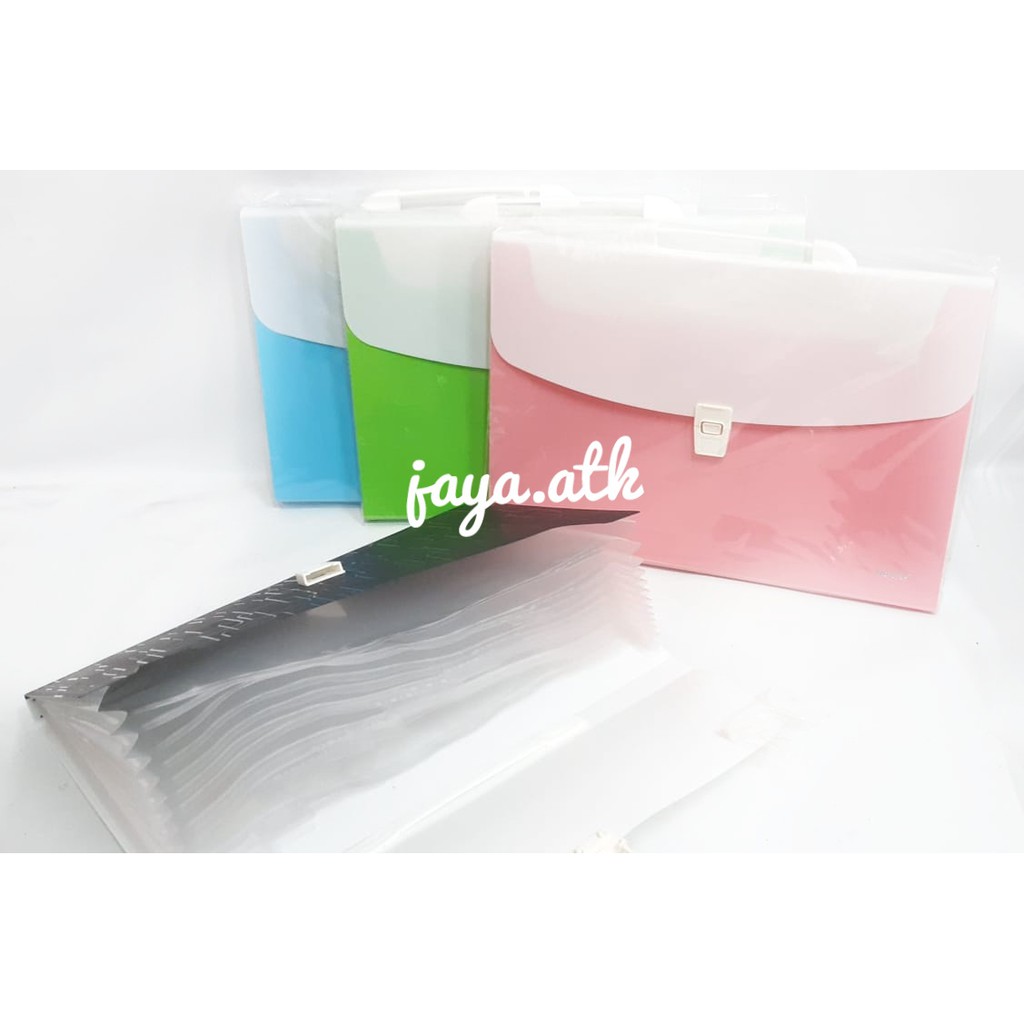 Jual MAP PLASTIK EXPANDING FILE MAP SEKAT HARMONIKA FOLIO F4 GAGANG ...