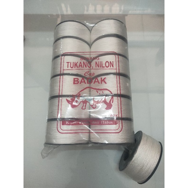 Jual benang nilon tali sol putih besar tukang bangunan | Shopee Indonesia