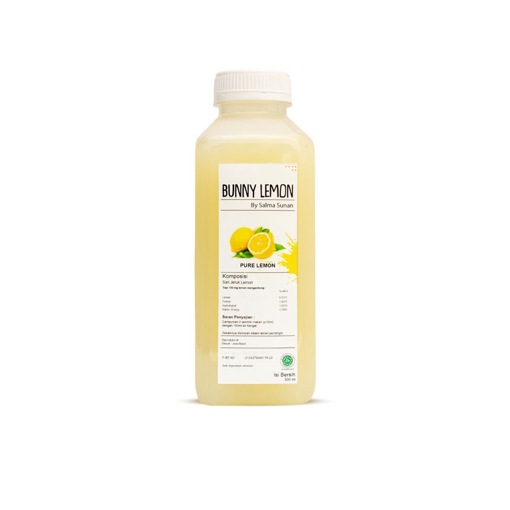 Jual Sari Lemon Bunny Lemon By Salma Sunan (500ml 1 botol) Detoks ...