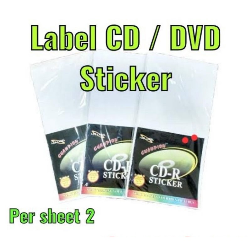 Jual Label Sticker CD R Champion isi 100pcs | Shopee Indonesia