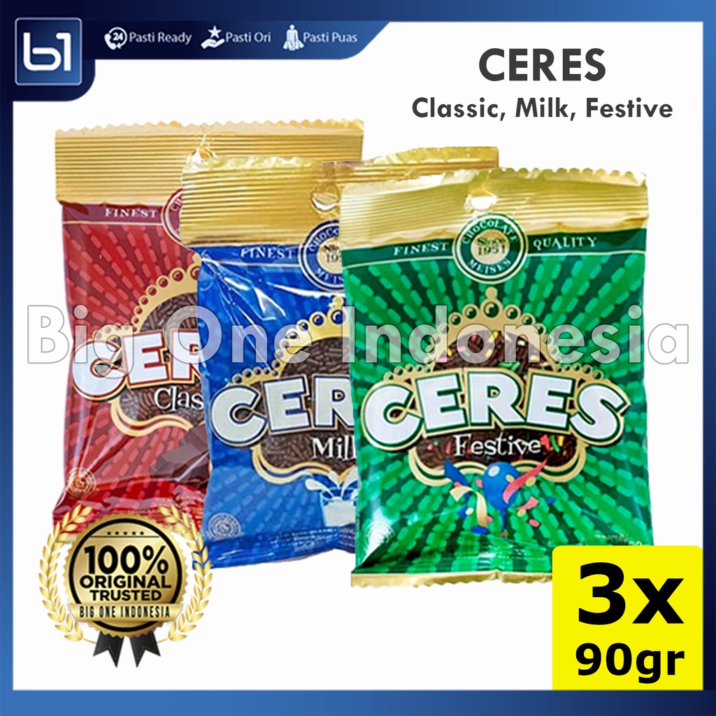 Jual Meses Ceres Bundle 3 Pcs, Meses Classic Coklat 90 Gr, Ceres Milk ...