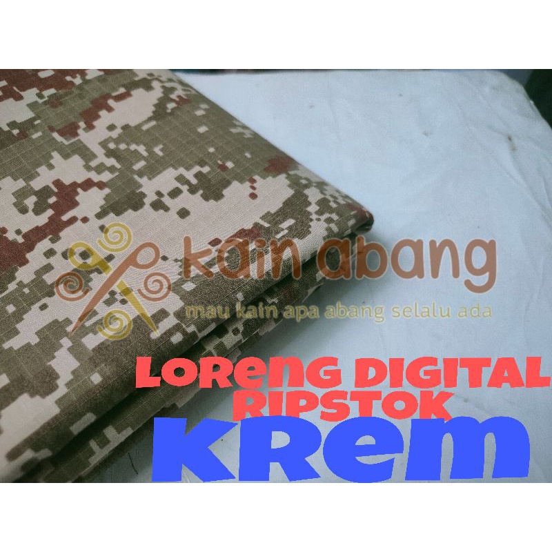 Jual bahan kain loreng digital ripstok/reapstok kualitas TR cocok untuk ...