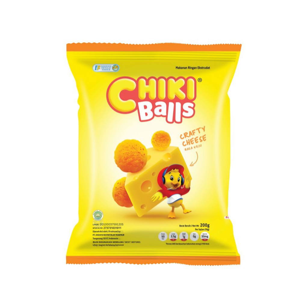 Jual Chiki Ball Keju 200 Gram INDOFOOD JUMBO | Shopee Indonesia