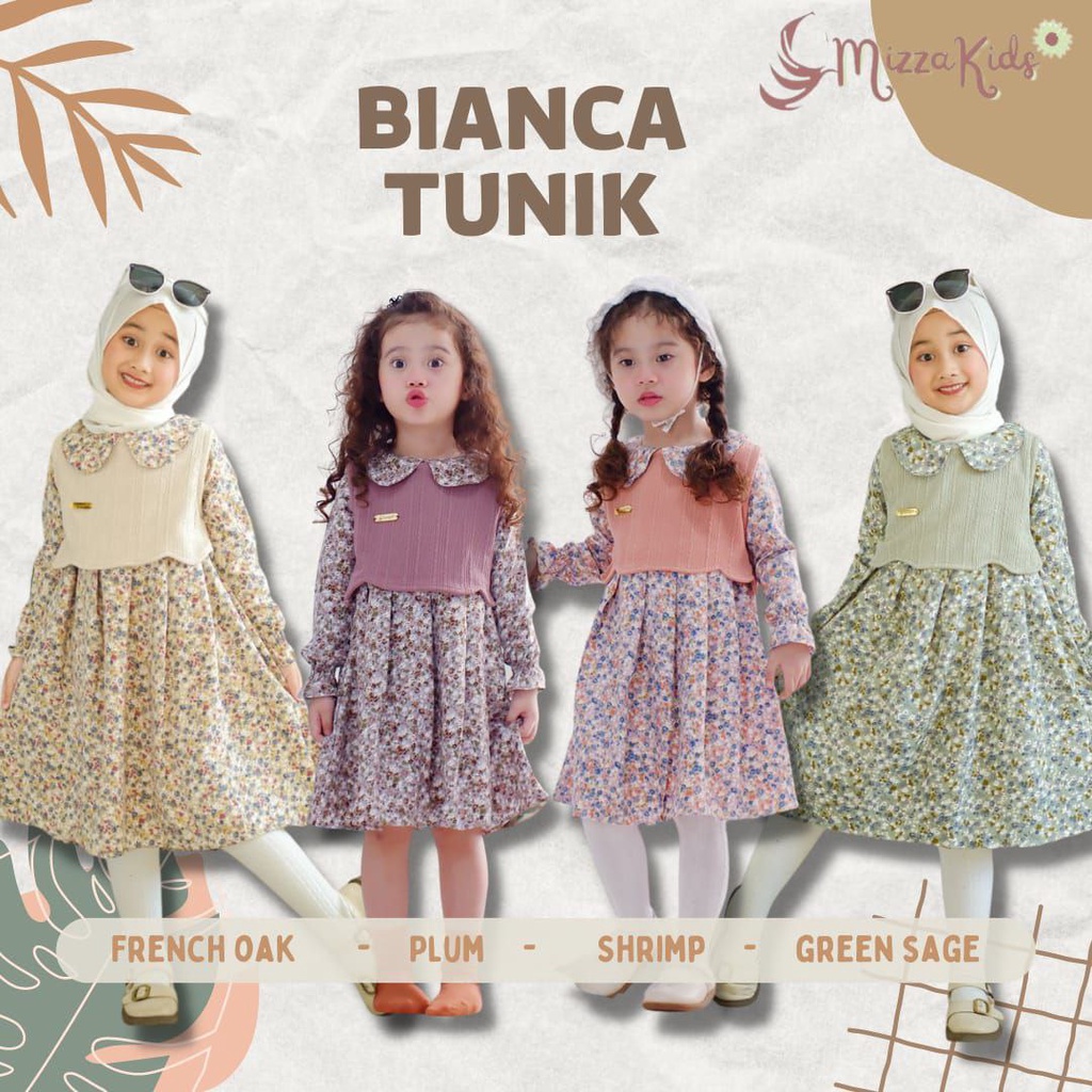 Jual TUNIK ANAK KOREAN TUNIK BIANCA BY MIZZA KIDS USIA 3 - 10 TAHUN ...