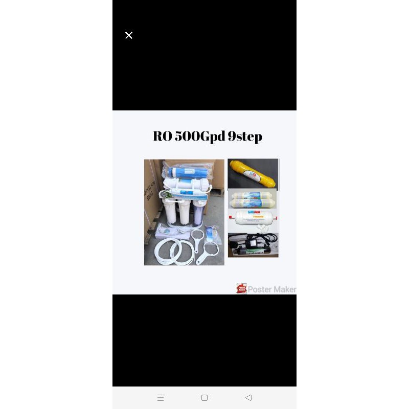 Jual mesin ro 500gpd UV 9step reverse osmosis 500 Gpd cisso | Shopee Indonesia
