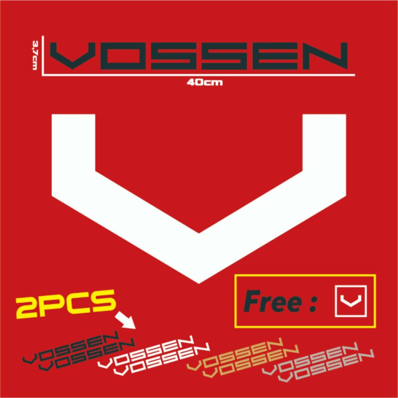 Jual Stiker Velg Mobil Merk Vossen Cutting Sticker | Shopee Indonesia